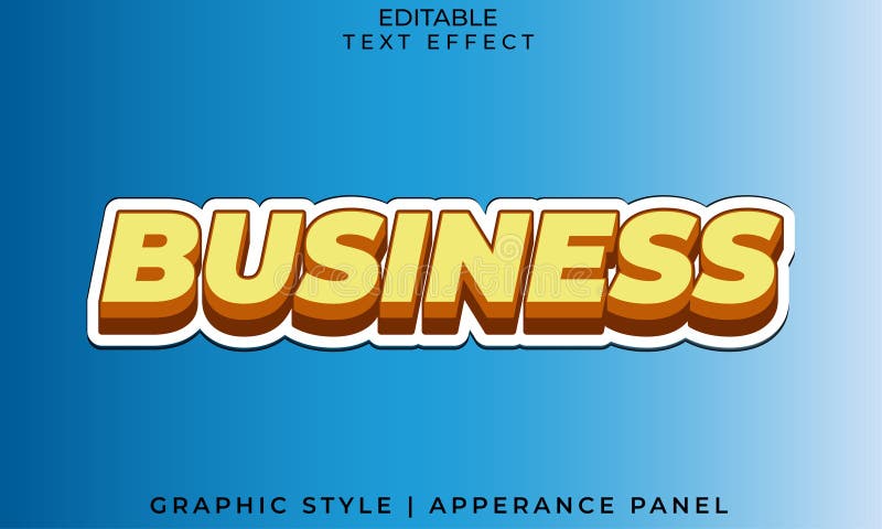 Business 3D Editable Text Effects Templates Horizontal Banner Design ...