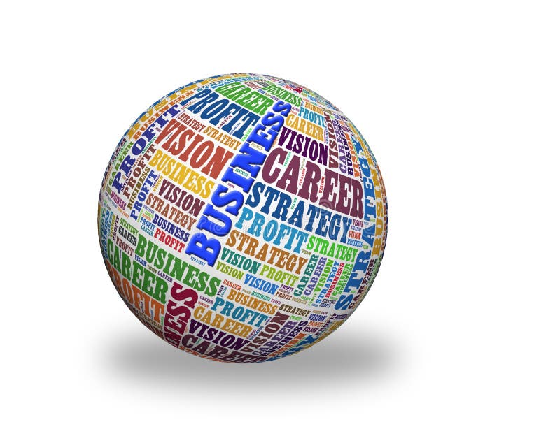 Business 3d sphere stock illustration. Illustration of business - 35947396