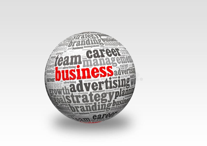 Business 3d sphere stock illustration. Illustration of business - 35947396