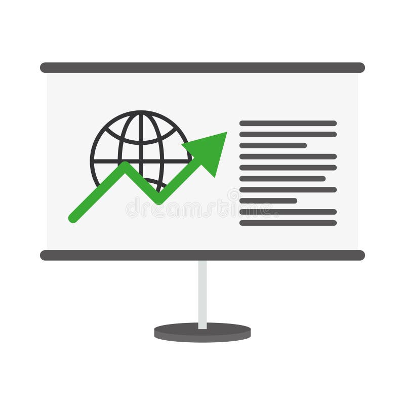 Business Dashboard Graph Icon Vector Stock Vector - Illustration of ...