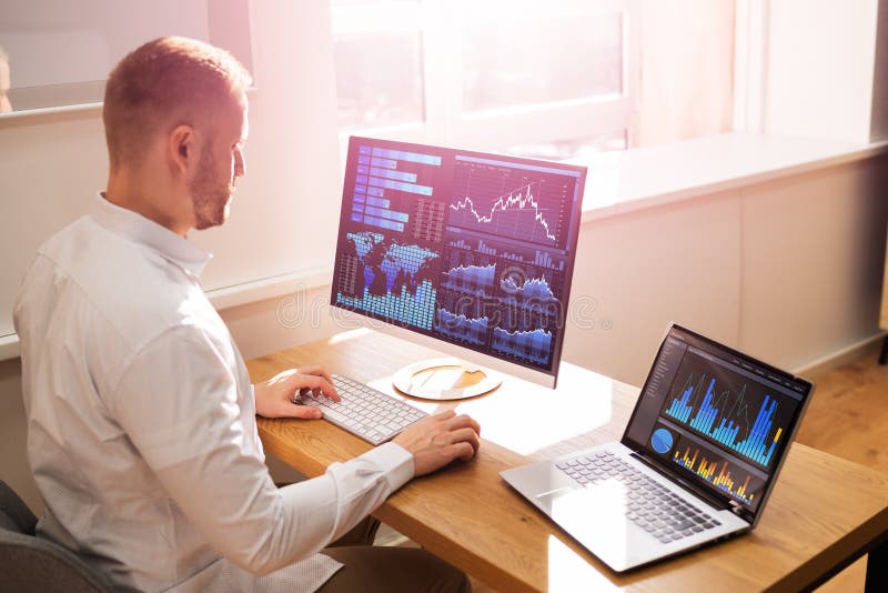 Business Dashboard Smart Marketing Data Banner Stock Image - Image of ...