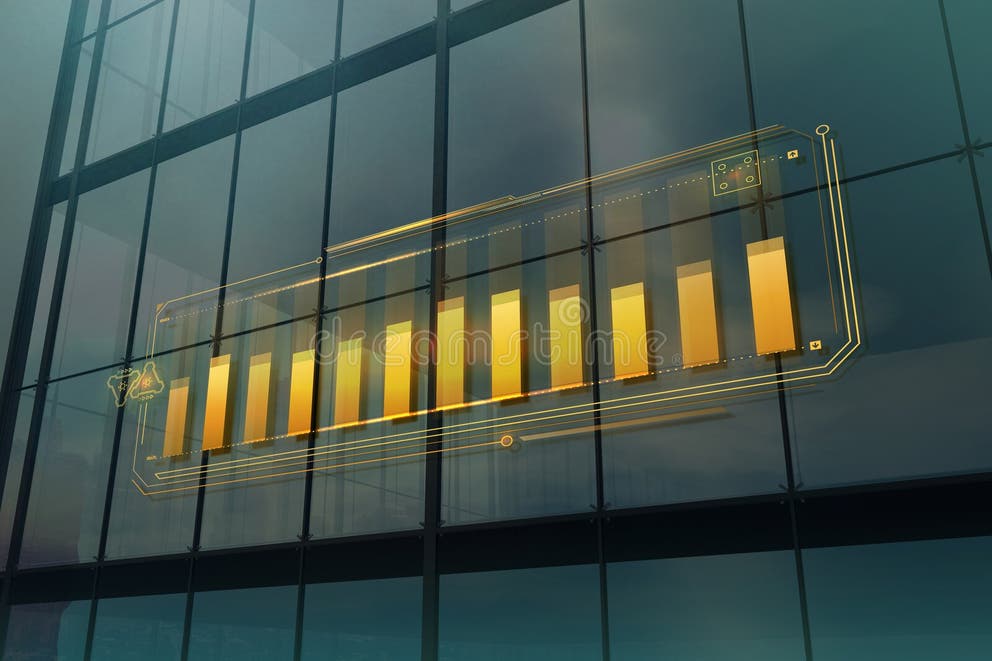 Business Data Analysis Charts in Gold. Bitmap Elements Charts. Stock ...