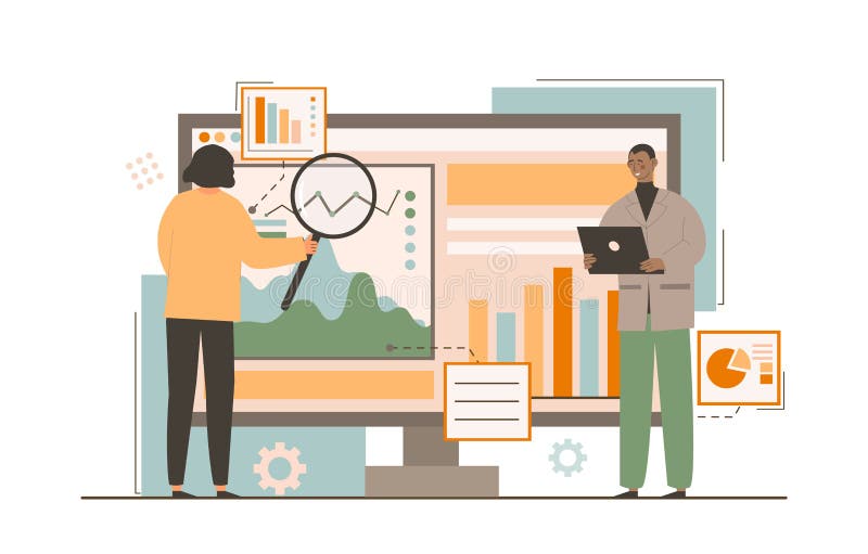 Business Data Visualization with Five Steps To Success Stock Vector ...