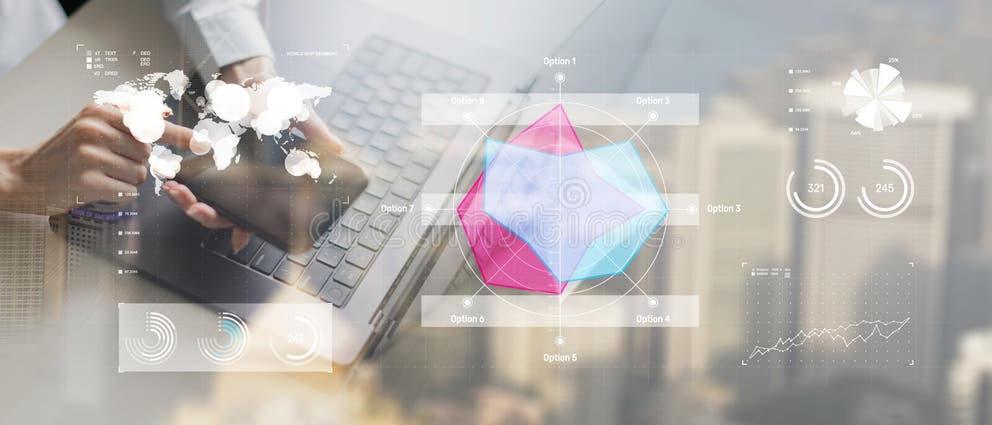 Business Data Analysis with Interactive Radar Chart Visualization Stock ...