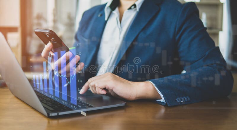 Business Data Analysis and Investment with Visual Growing Graph on ...