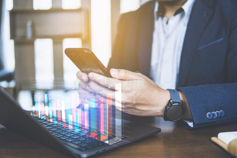 Business Data Analysis and Investment with Visual Growing Graph on ...