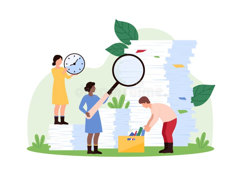 Business Data Analysis, Paperwork Organization by Tiny People with ...