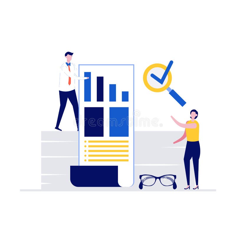 3D Characters with Statistics Showing Good Profit after Slump Stock ...