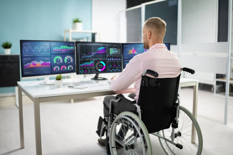 Business Data Analyst Man stock photo. Image of caucasian - 256065474