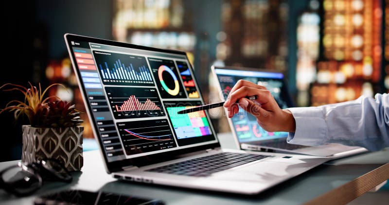 Business Data Analytics Dashboard Stock Image - Image of looking ...