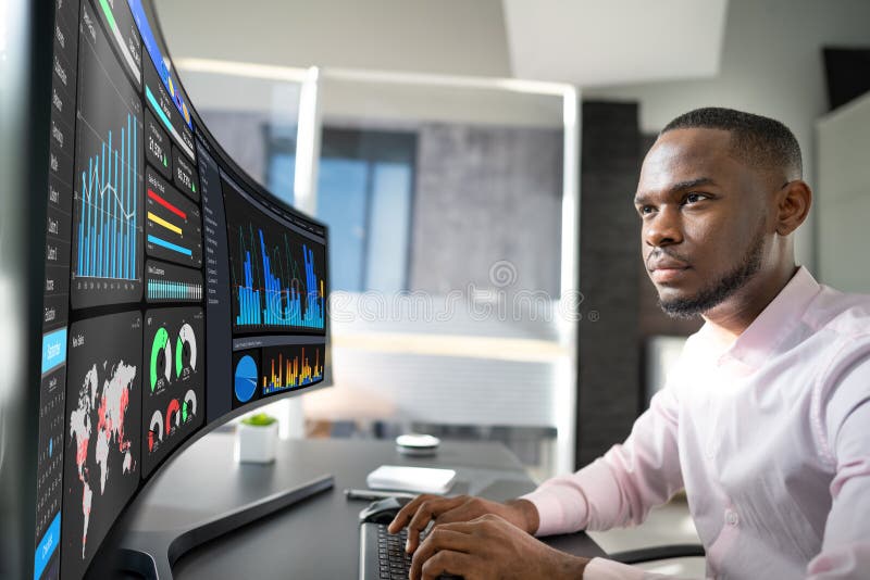 Business Data Analytics Dashboard Stock Photo - Image of finance ...