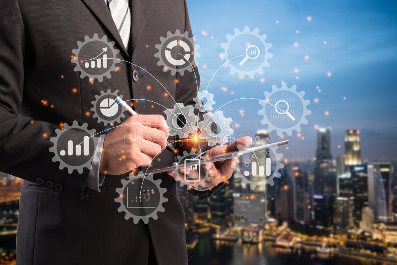 Business Data Analytics Process Management with a Consultant Touching ...