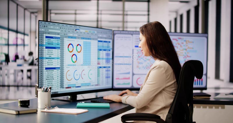 Business Data Audit Spreadsheet Stock Photo - Image of charts ...