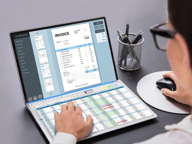 Business Data Audit Spreadsheet Stock Photo - Image of spreadsheet ...