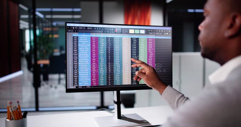 Business Data Audit Spreadsheet Stock Image - Image of audit ...