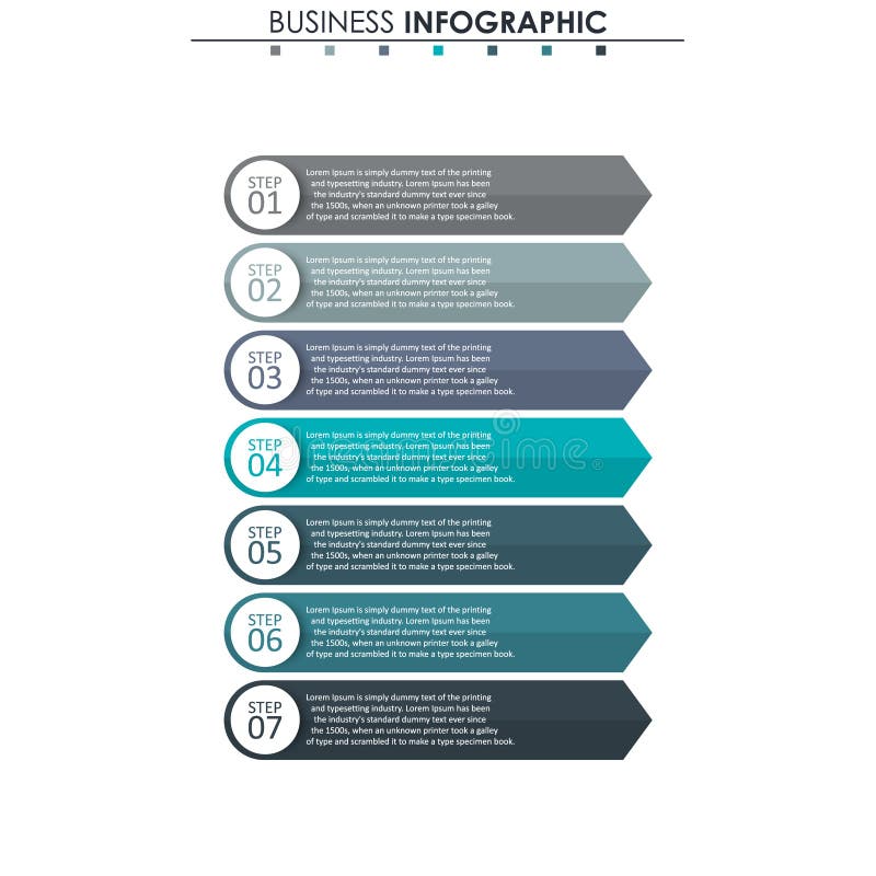 Business Data, Chart. Abstract Elements of Graph, Diagram with 5 Steps ...