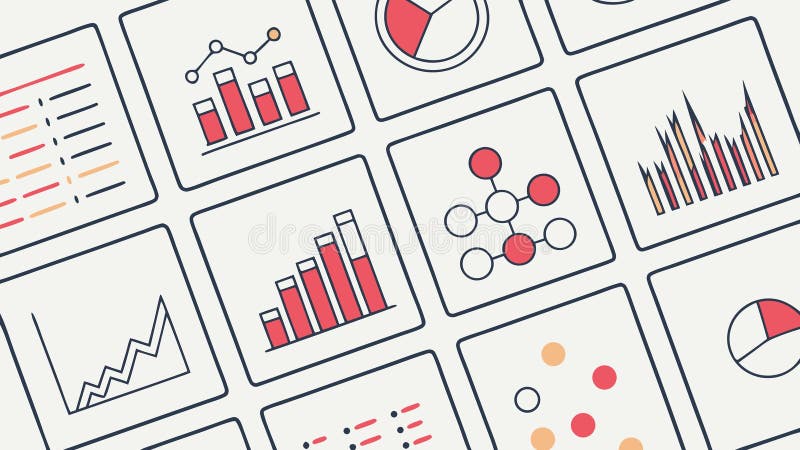 Business Data Charts, Financial Analysis and Growth, Vector Design Generative AI Stock Vector ...