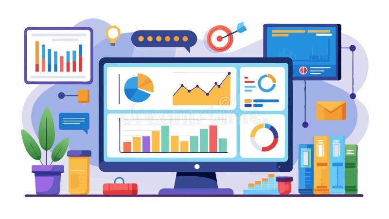 Business Data Dashboard Provide Modish Business Intelligence Analytic ...