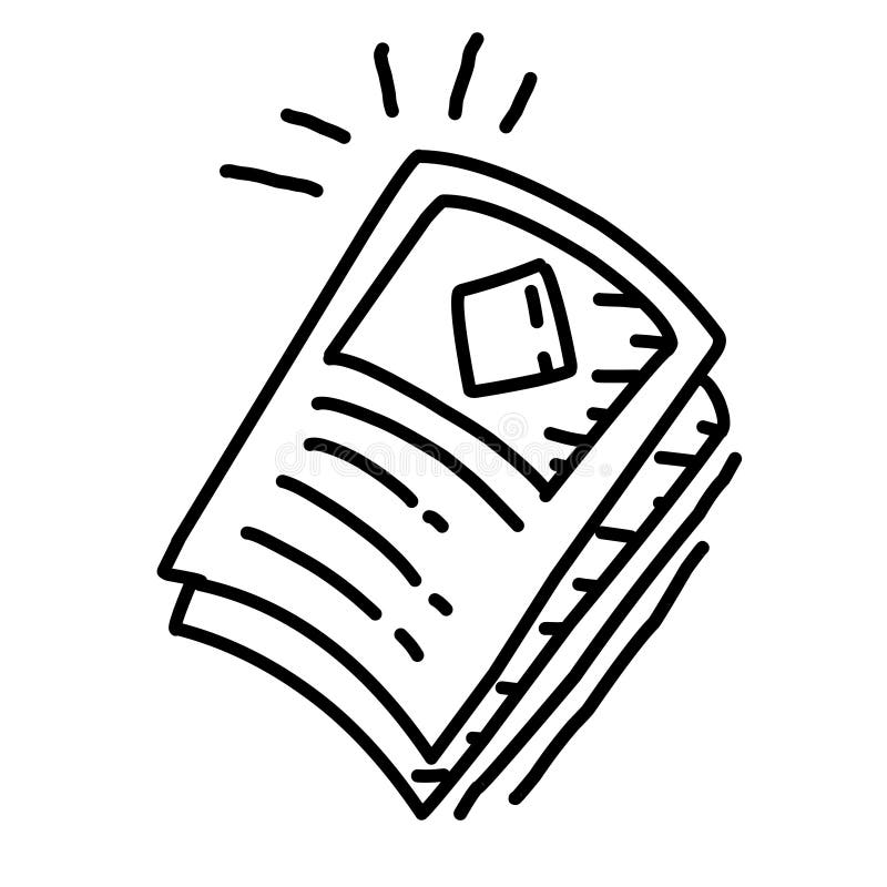 Business Data Hand Drawn Icon Design, Outline Black, Vector Icon Stock ...