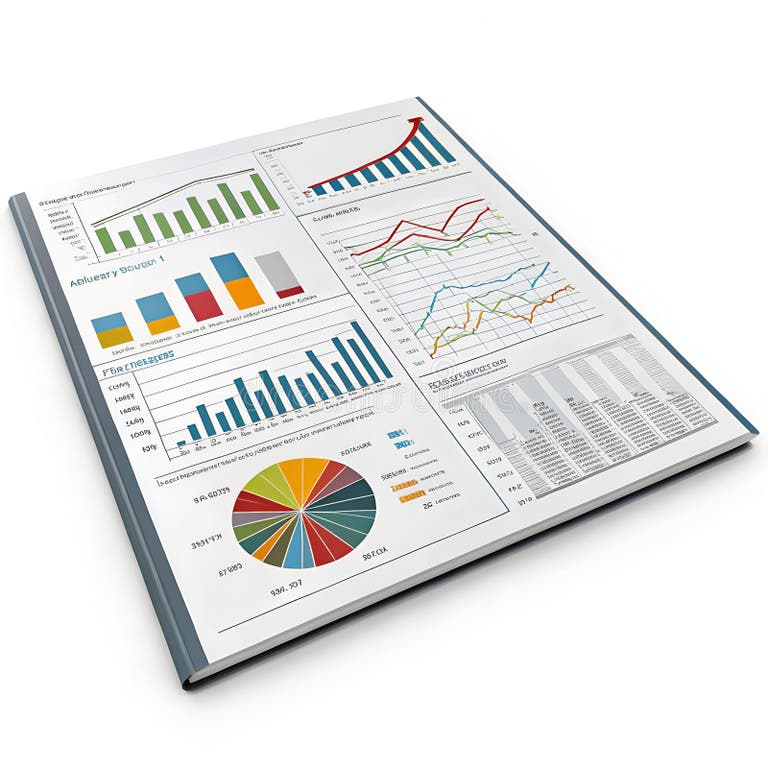 Business Data Report 3D Illustration, Analytics and Business ...
