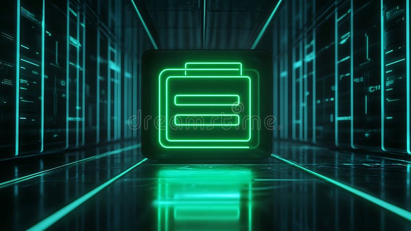 Business Data Storage Concept in Digital Server Environment Stock ...