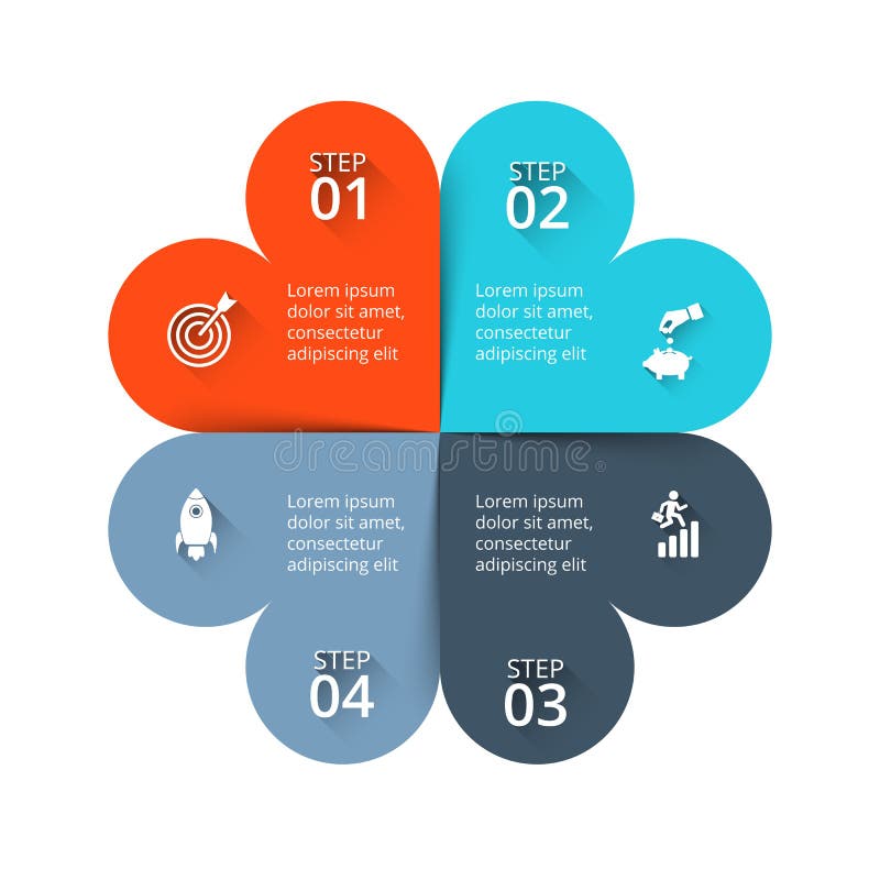 Business Data Visualization. Abstract Cycle Elements of Diagram with 4 ... Business Data Visualization. Abstract Cycle Elements of Diagram with 4 ...