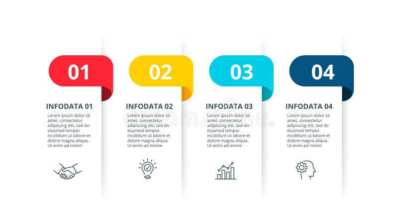 Business Data Visualization. Process Chart. Abstract Elements of Graph ...