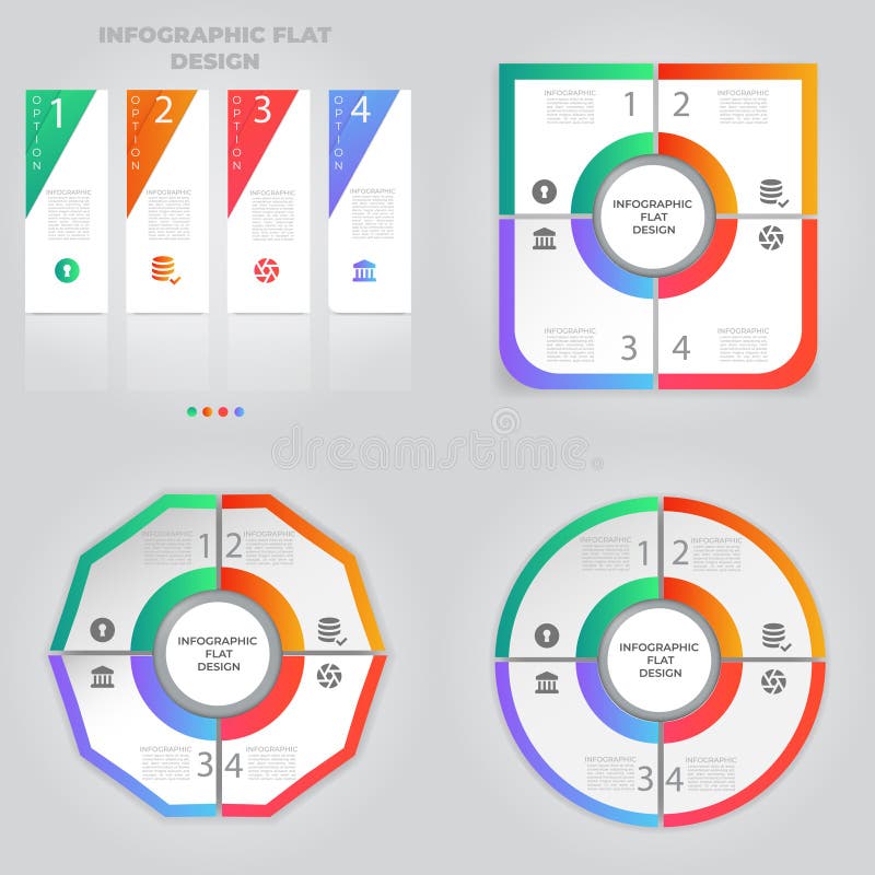 Business Data Visualization. Process Chart. Abstract Elements of Graph ...