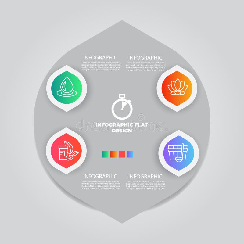 Business Data Visualization. Process Chart. Abstract Elements of Graph ...