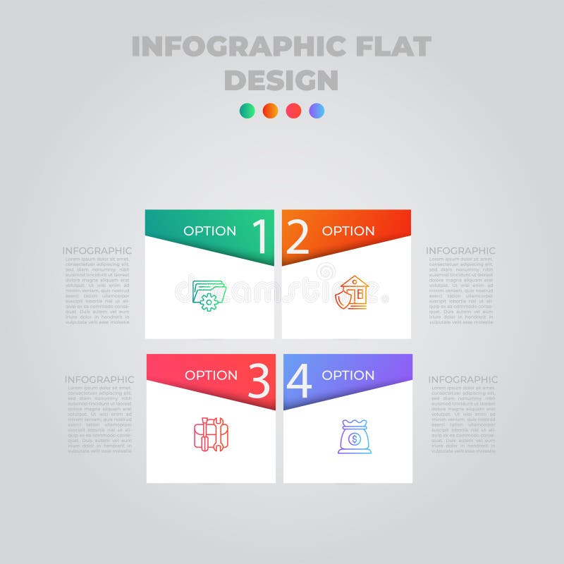 Business Data Visualization. Process Chart. Abstract Elements of Graph ...
