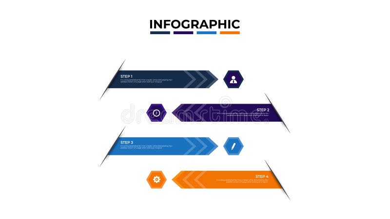 Business Data Visualization. Process Chart. Abstract Elements of Graph ...