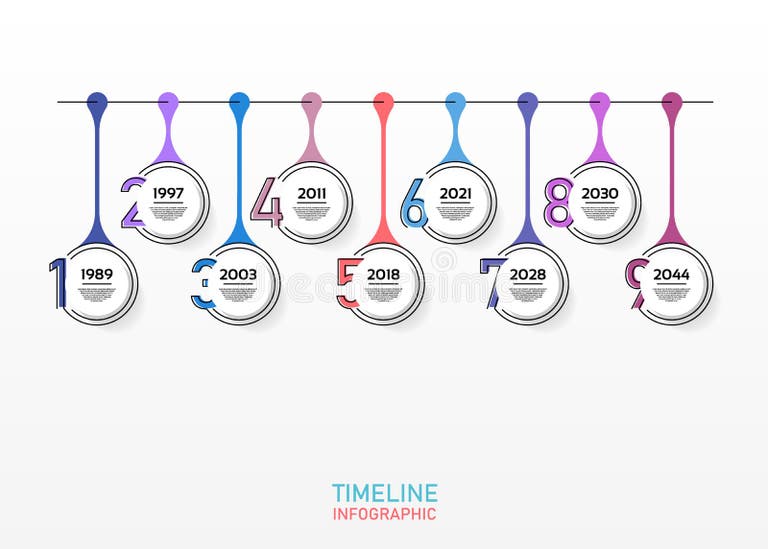 Business Data Visualization. Process Chart. Abstract Elements of Raph ...