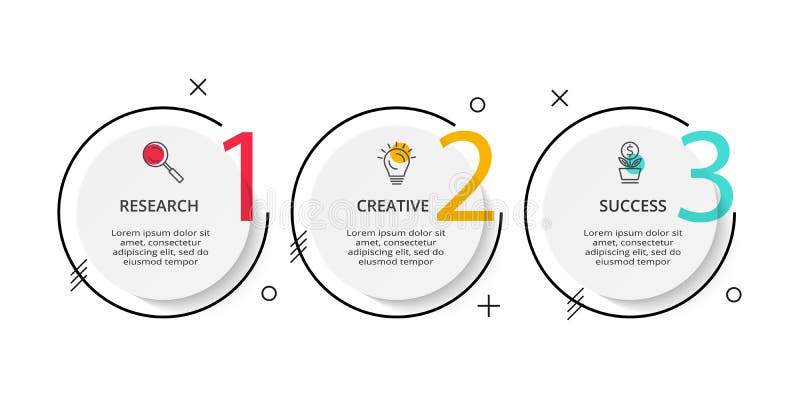 Business Data Visualization. Process Chart Stock Illustration ...