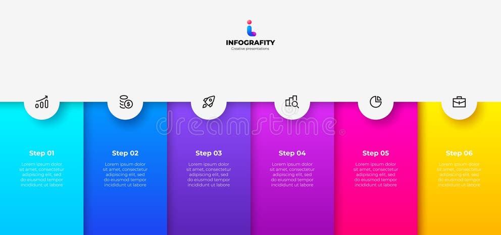 Business Data Visualization. Template for Presentation Stock Vector ...