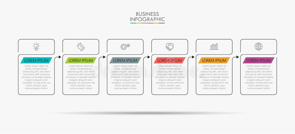 Business Data Visualization. Timeline Infographic Icons Designed for ...