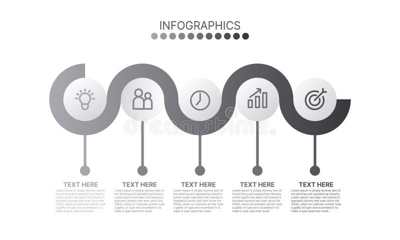 Business Data Visualization. Timeline Infographic Icons Designed for ...