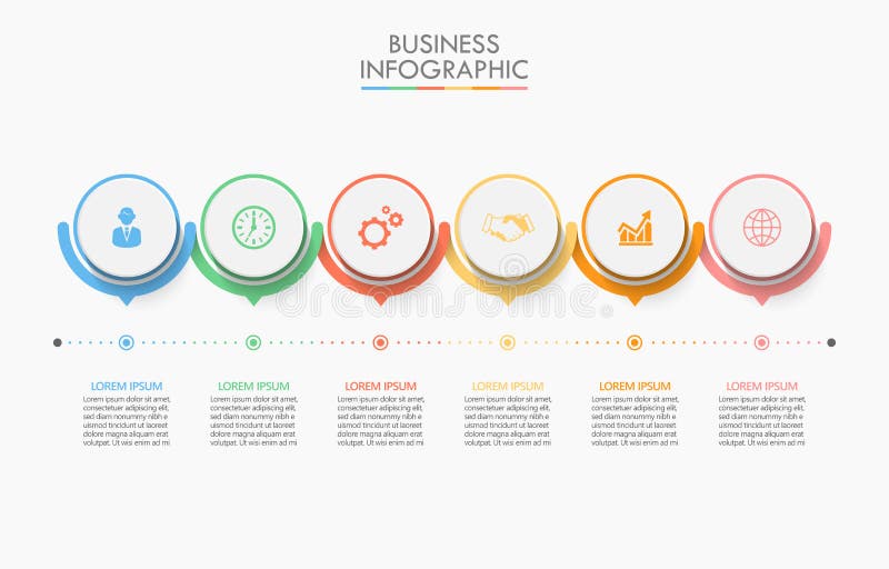 Business Data Visualization. Timeline Infographic Icons Designed for ...