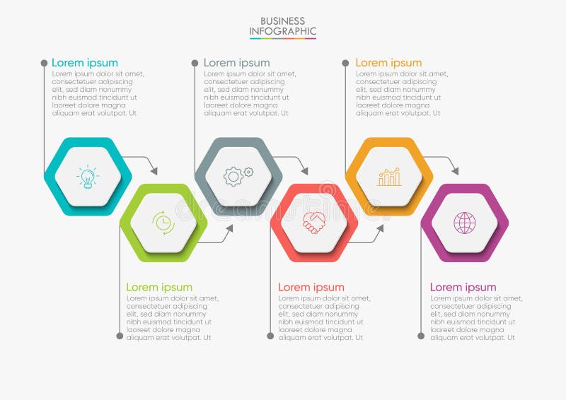 Business Data Visualization. Timeline Infographic Icons Designed for ...