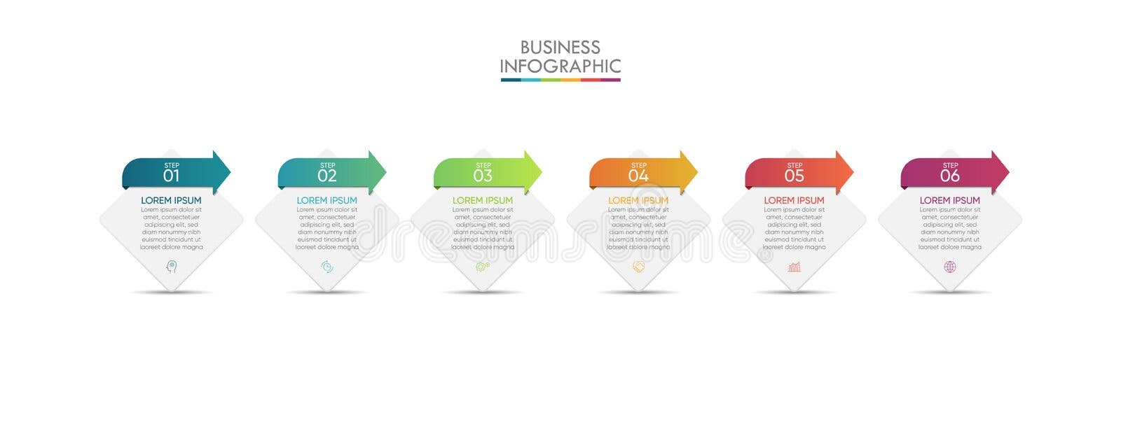 Business Data Visualization. Timeline Infographic Icons Designed for ...