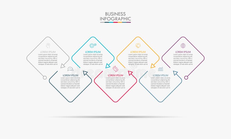 Business Data Visualization. Timeline Infographic Icons Designed for ...