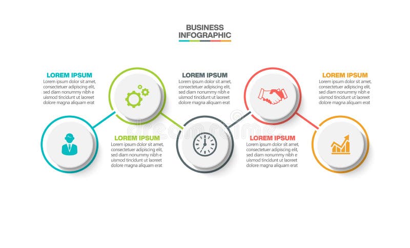 Business Data Visualization. Timeline Infographic Icons Designed for ...