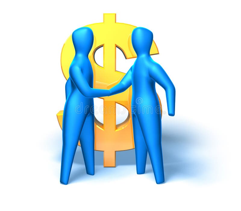 Business deal stock illustration. Illustration of sign - 2923411