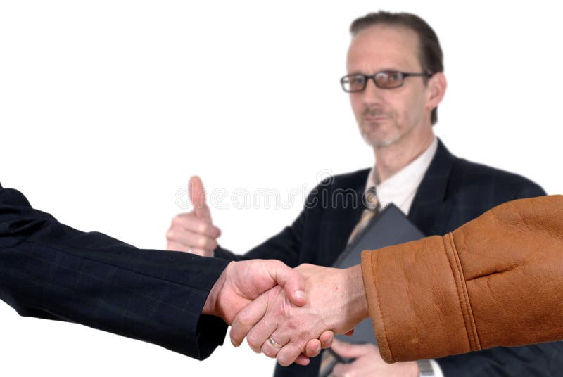 Business Deal, Handshake on House Sale Stock Photo - Image of real ...