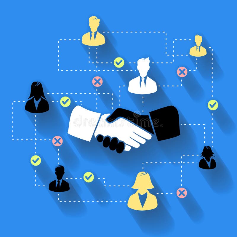 Shake Hands stock vector. Illustration of negotiation - 34156876