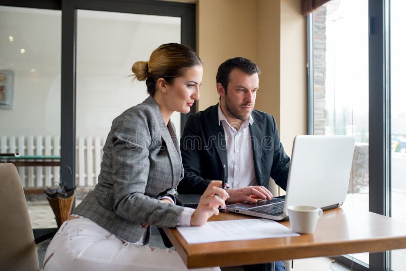 Business deal stock photo. Image of cafe, contract, beautiful - 87753094