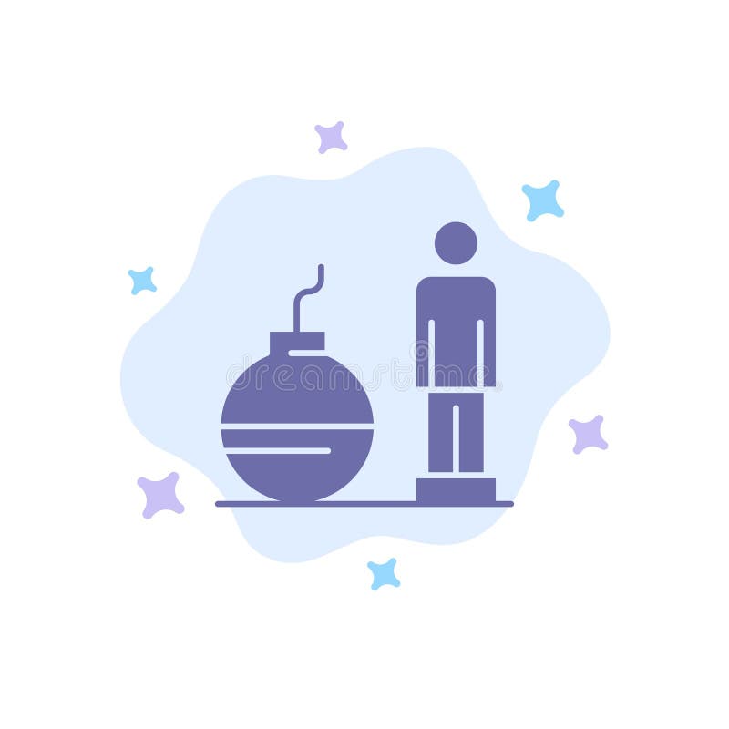 Business, Debt, Modern, Problem Blue Icon on Abstract Cloud Background ...