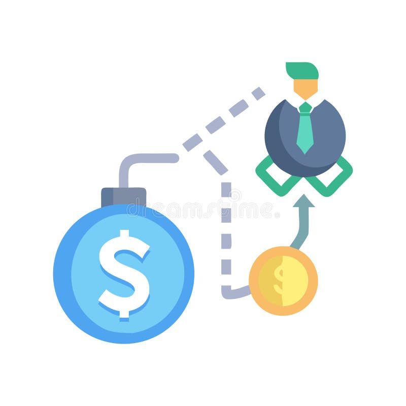 Business Debt Restructuring Icon Stock Vector - Illustration of ...