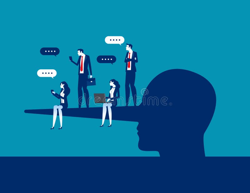 Business and Deception. Concept Business Vector Illustration Stock ...