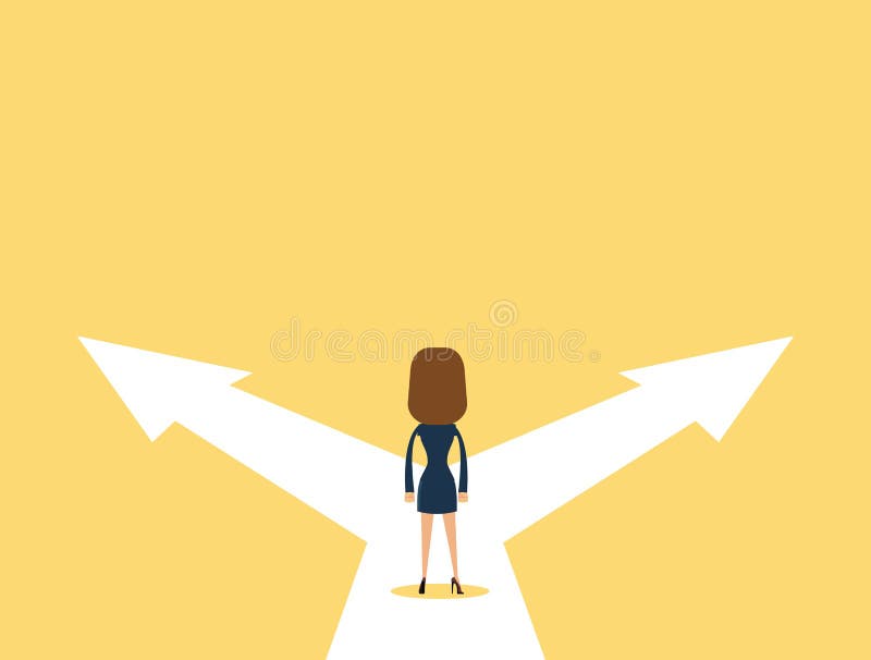 Different Directions Two Woman Stock Illustrations 56 Different