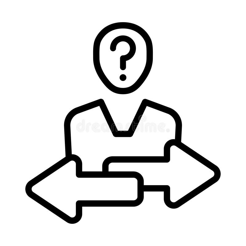 Business Decision icon stock vector. Illustration of direction - 292433829